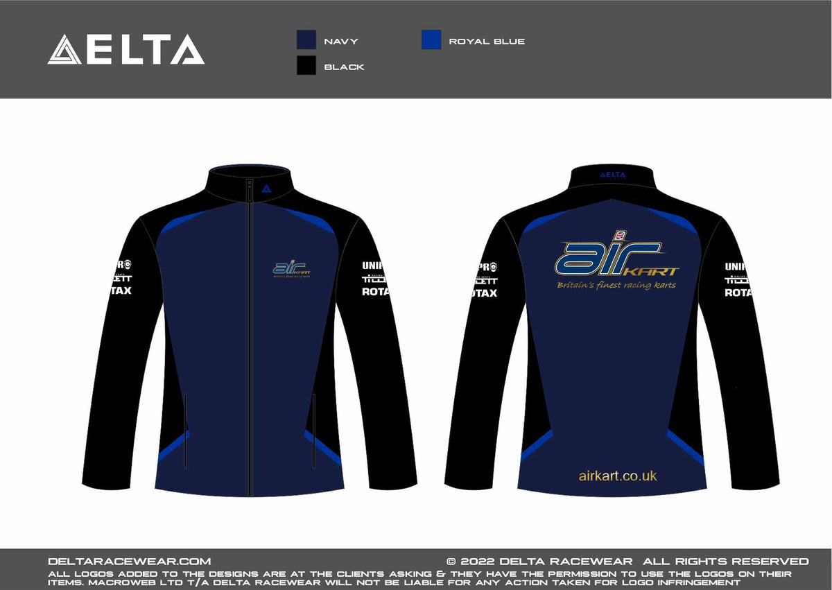 AirKart Sublimated Kid's Softshell Jacket – Delta Racewear
