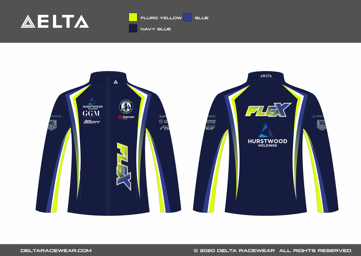 Flex Motorsport Custom Sublimated Men's Softshell Jackets – Delta Racewear