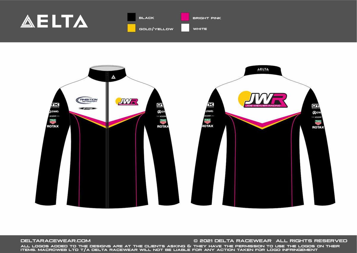 JWR Karting Sublimated Men's Softshell Jacket – Delta Racewear