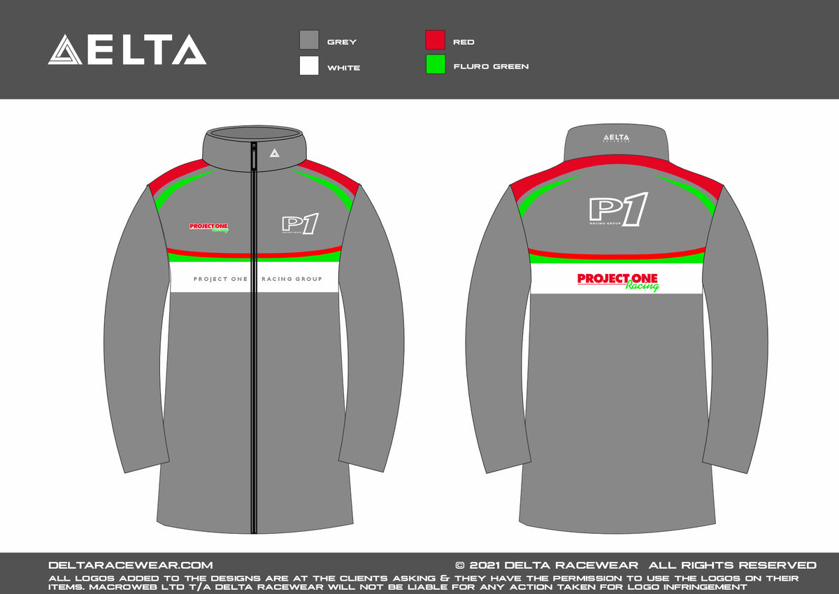 P1 Racing Group Sublimated Kid's Winter Coat – Delta Racewear