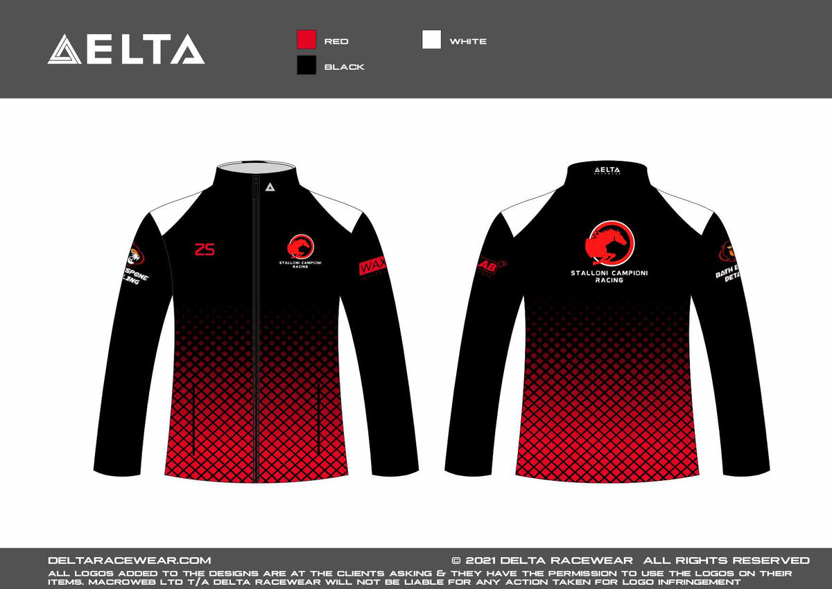 Stalloni Campioni Racing Sublimated Men's Softshell Jacket – Delta Racewear