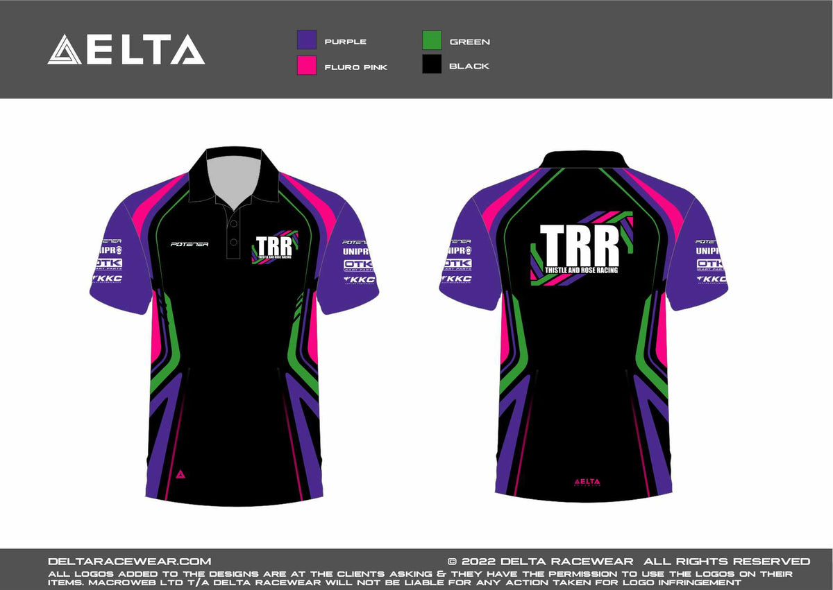 TRR Sublimated Kid's Polo Shirt – Delta Racewear