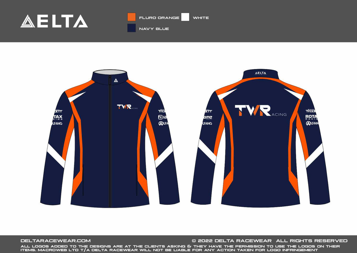 TW Racing Sublimated Men's Softshell Jacket – Delta Racewear