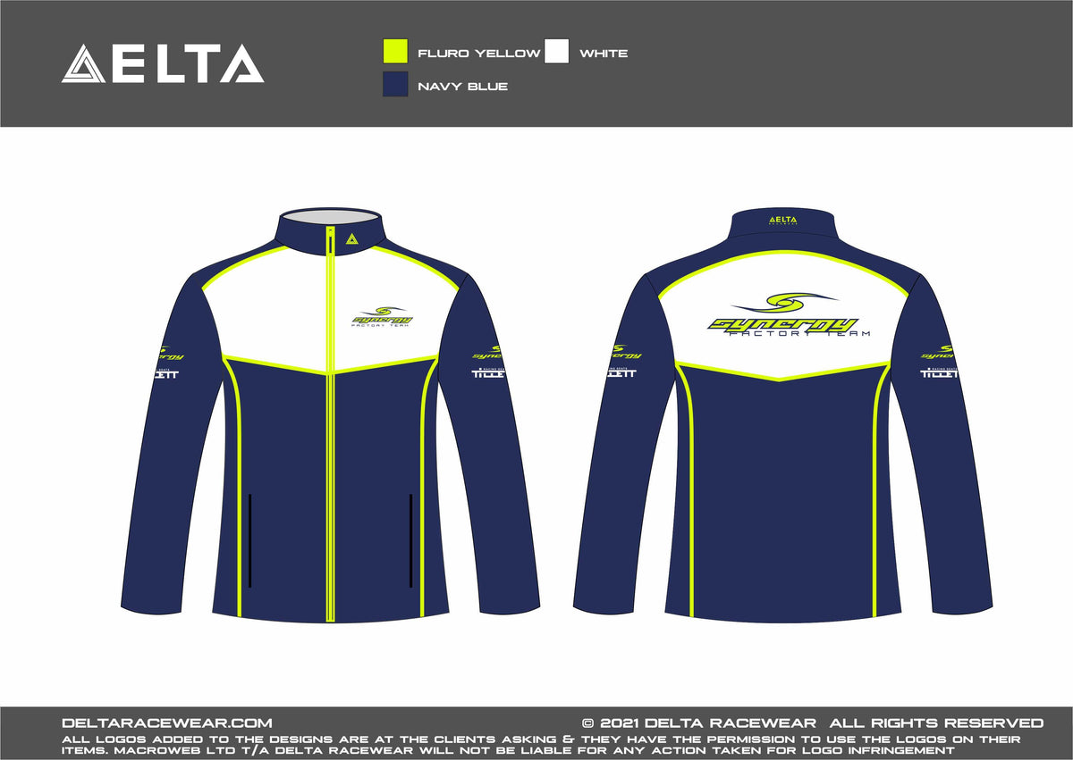 Synergy Factory Team Sublimated Kid's Softshell Jacket – Delta Racewear